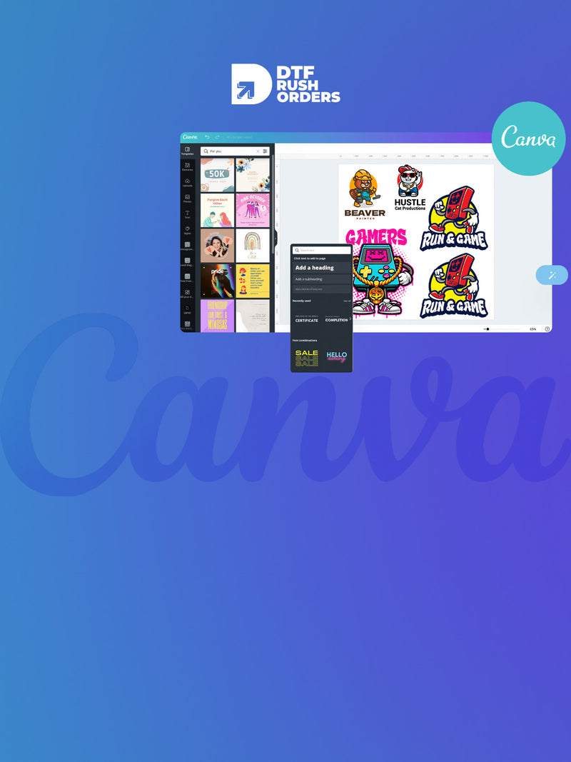Create a DTF Gang Sheet on Canva